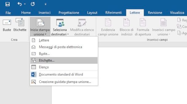 Come creare etichette con Word | Salvatore Aranzulla