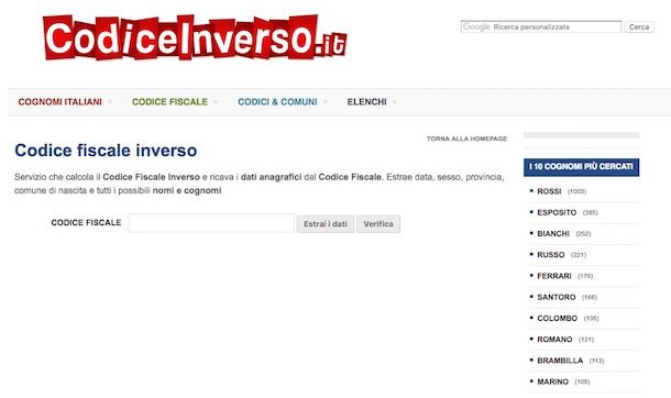 Come trovare codice fiscale gratis | Salvatore Aranzulla