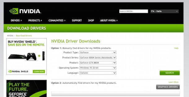 NVIDIA driver | Salvatore Aranzulla