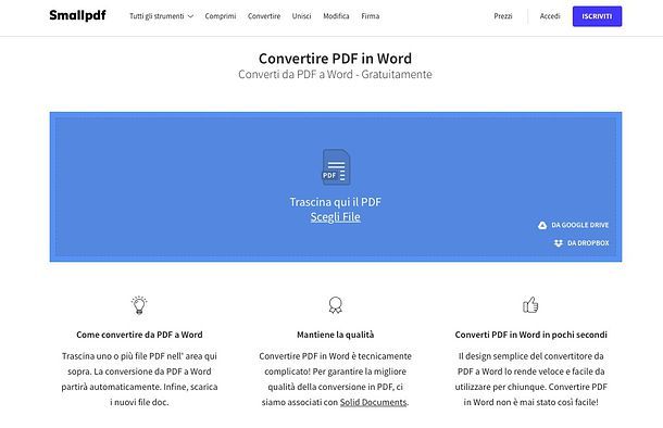 Convertitore PDF Word | Salvatore Aranzulla