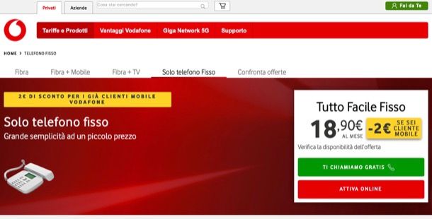 Piani tariffari Vodafone | Salvatore Aranzulla