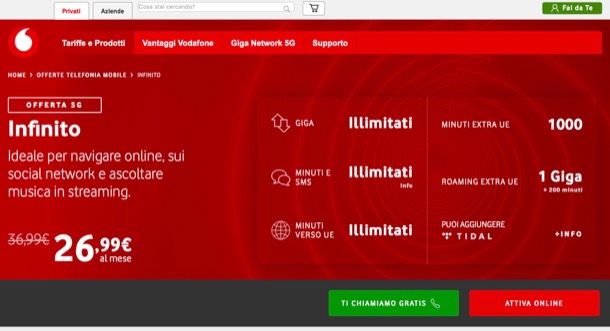 Piani tariffari Vodafone | Salvatore Aranzulla