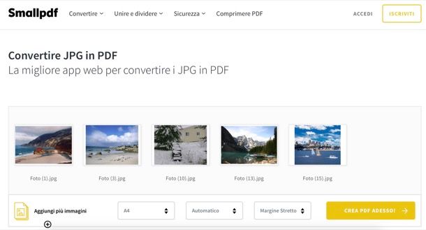 Come trasformare immagini in PDF | Salvatore Aranzulla