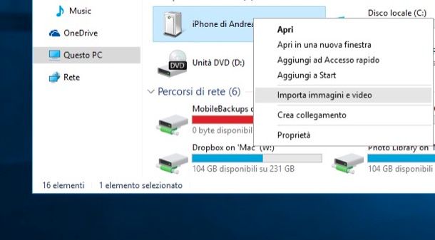 Come importare foto da iPhone a PC | Salvatore Aranzulla