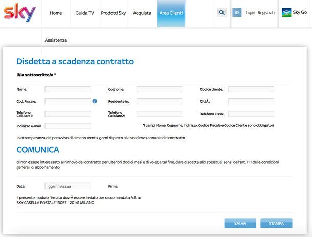 Come fare disdetta Sky | Salvatore Aranzulla