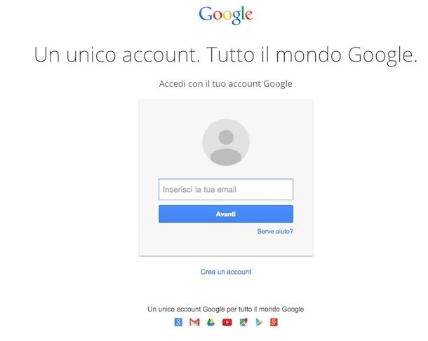 Come iscriversi e accedere al Account Google e Gmail – INFORMATICA PER ...