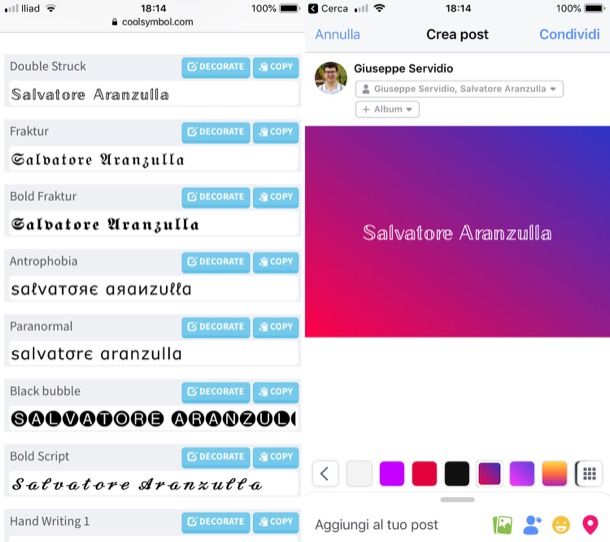 Come creare scritte personalizzate | Salvatore Aranzulla