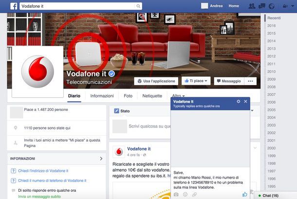 Come chattare con operatore Vodafone | Salvatore Aranzulla