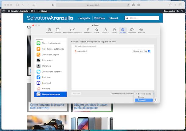 Come sbloccare popup | Salvatore Aranzulla