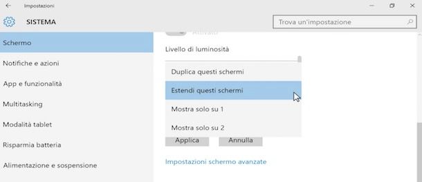Come sdoppiare lo schermo Windows 10 | Salvatore Aranzulla