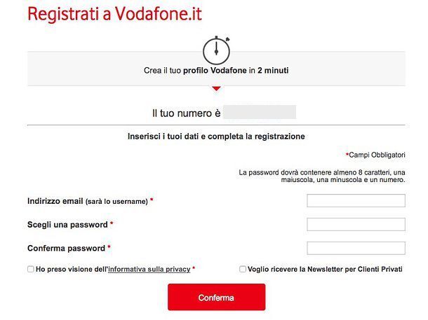 Come registrarsi su Vodafone | Salvatore Aranzulla