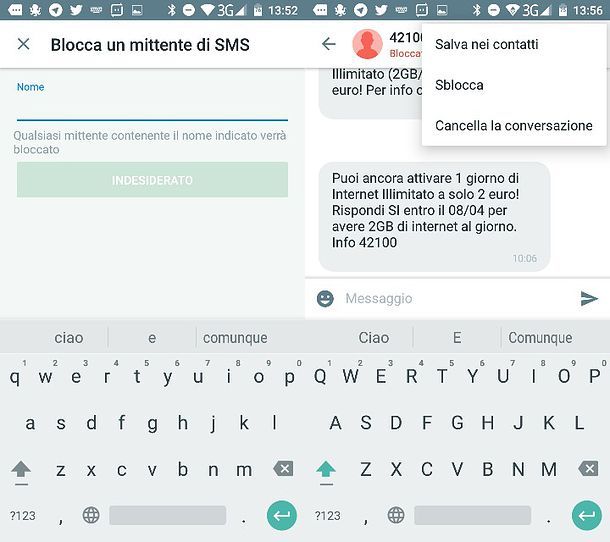 Come bloccare SMS Android | Salvatore Aranzulla