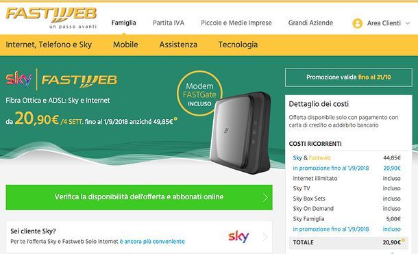 Offerte Sky e Fastweb | Salvatore Aranzulla