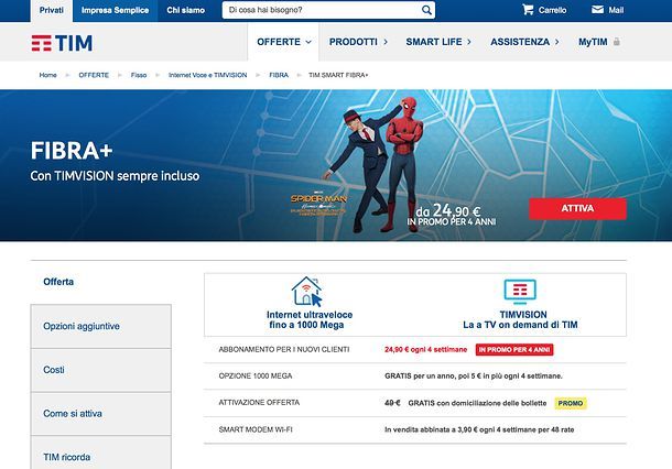 Offerte TIM Fibra | Salvatore Aranzulla