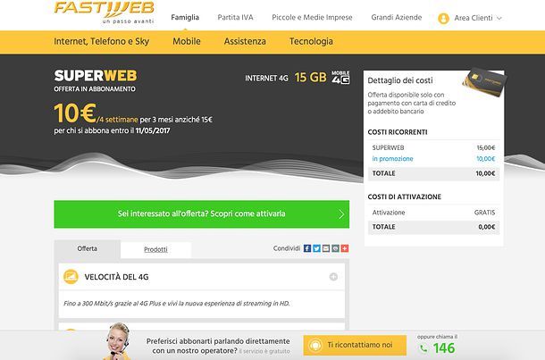 Offerte Fastweb | Salvatore Aranzulla