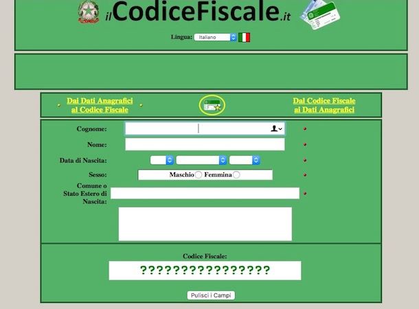 Come calcolo codice fiscale | Salvatore Aranzulla