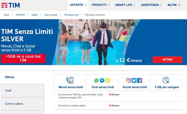 Offerte TIM mobile | Salvatore Aranzulla