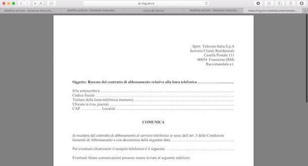 Disdetta telefono fisso TIM | Salvatore Aranzulla