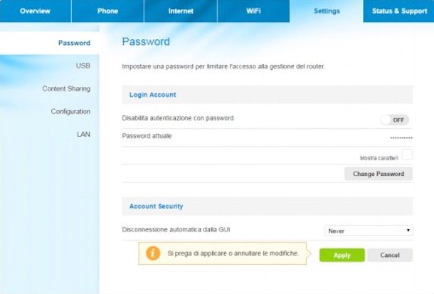 Come cambiare password modem TIM | Salvatore Aranzulla