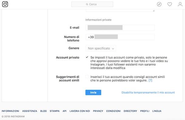 Come mettere il profilo privato su Instagram | Salvatore Aranzulla