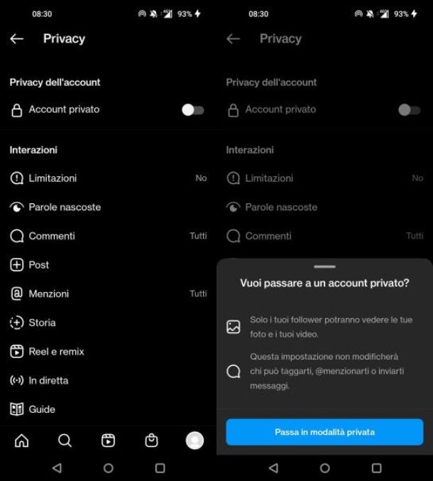 Come mettere il profilo privato su Instagram | Salvatore Aranzulla