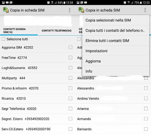 Come salvare i contatti sulla SIM | Salvatore Aranzulla