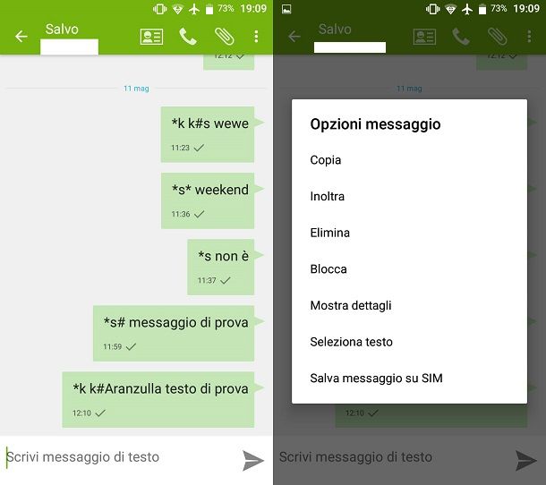 Come cancellare SMS inviati | Salvatore Aranzulla