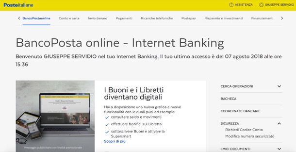 Come attivare BancoPosta online | Salvatore Aranzulla