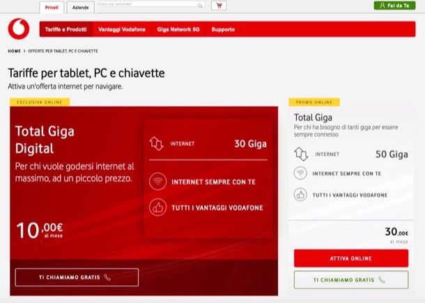 Offerte Vodafone Internet | Salvatore Aranzulla