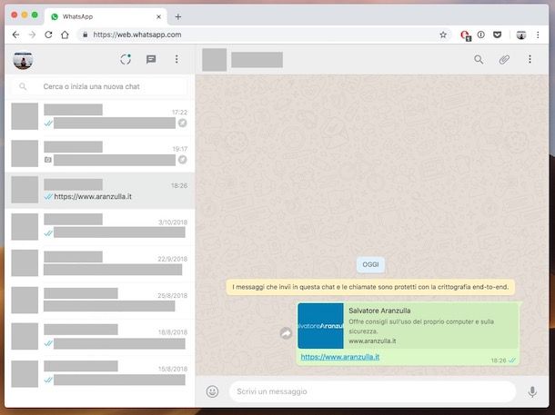 Come inviare link su WhatsApp | Salvatore Aranzulla