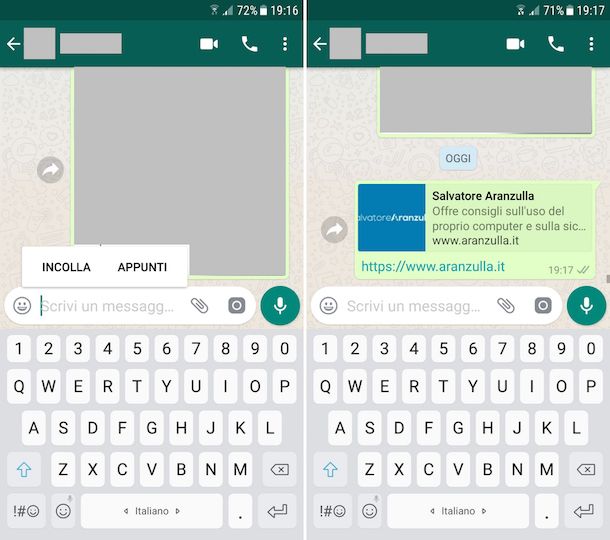 Come inviare link su WhatsApp | Salvatore Aranzulla