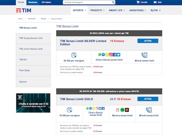Offerte TIM | Salvatore Aranzulla