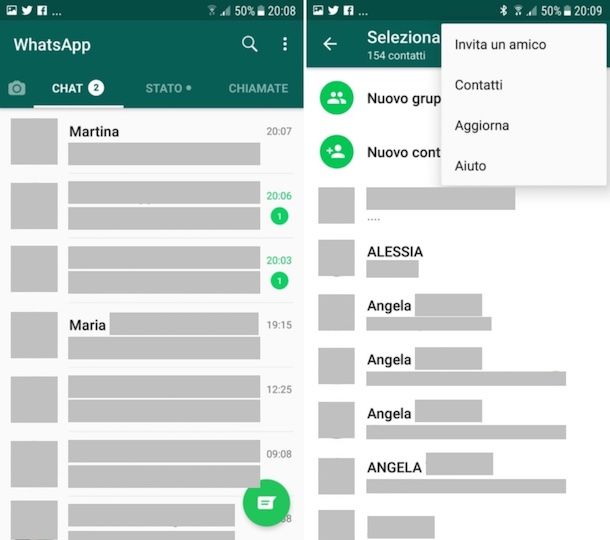 Come aggiornare contatti WhatsApp | Salvatore Aranzulla