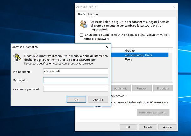 Come togliere la password all’avvio di Windows | Salvatore Aranzulla