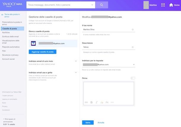 Come cambiare nome email | Salvatore Aranzulla