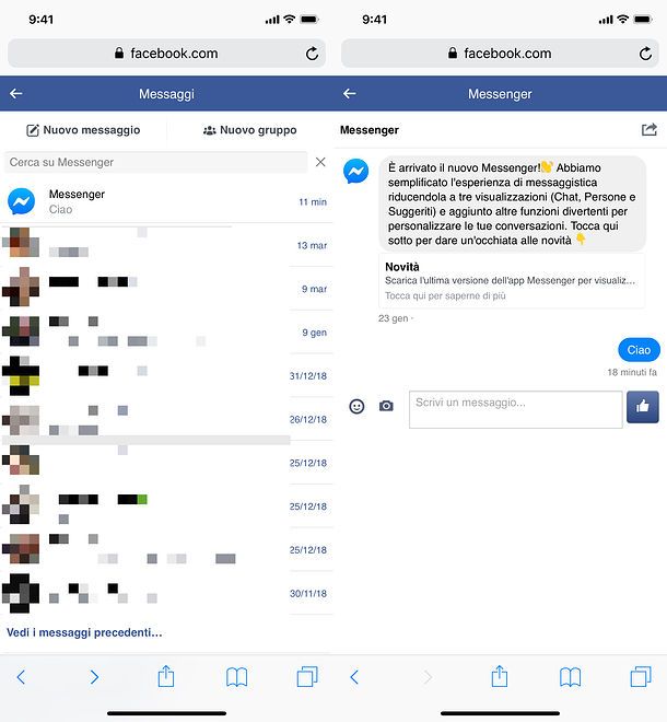 Come accedere a Messenger senza scaricarlo | Salvatore Aranzulla