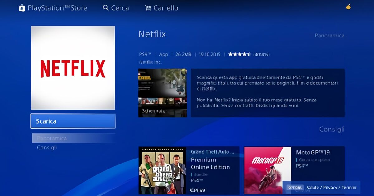 Come scaricare Netflix su PS4 | Salvatore Aranzulla