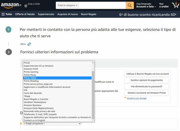 Come contattare un operatore Amazon | Salvatore Aranzulla