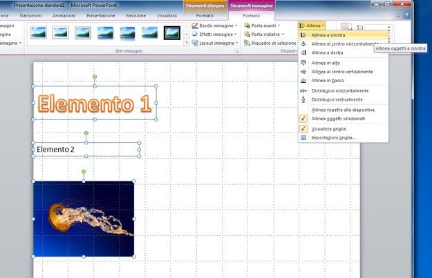 Come allineare in Power Point | Salvatore Aranzulla