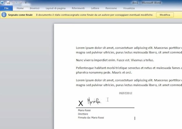 Come firmare un documento Word | Salvatore Aranzulla